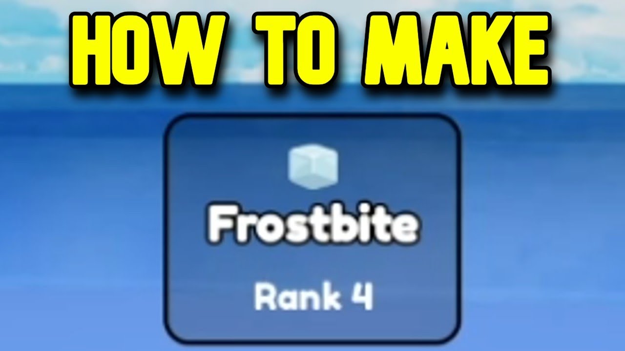 How to Make a Frostbite in Ability Craft (Roblox) - YouTube