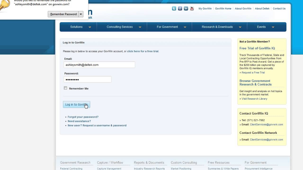 Introduction to GovWin's Opportunity Manager: Joining the Opportunity ...