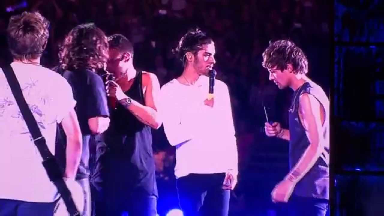 One Direction - Liam's tour thank yous + group hug - Miami - 05/10/2014 ...