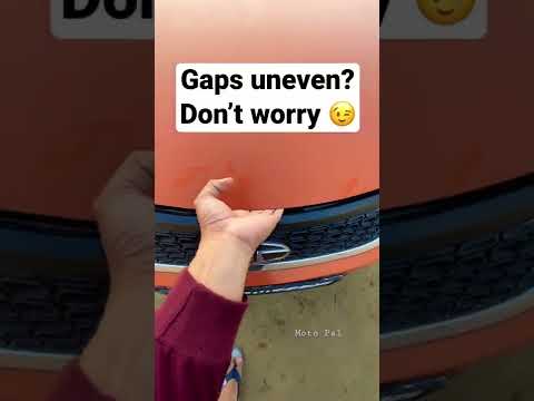 How to fine tune uneven gaps in the hood panel ? - YouTube