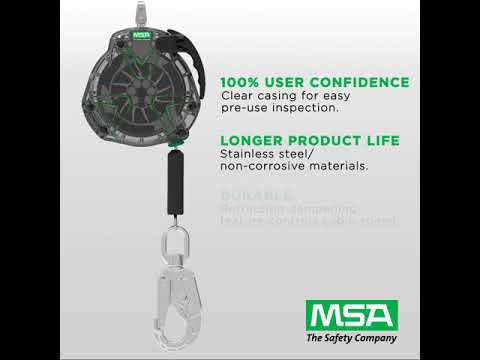 MSA V-TEC Self-Retracting Lifeline - YouTube