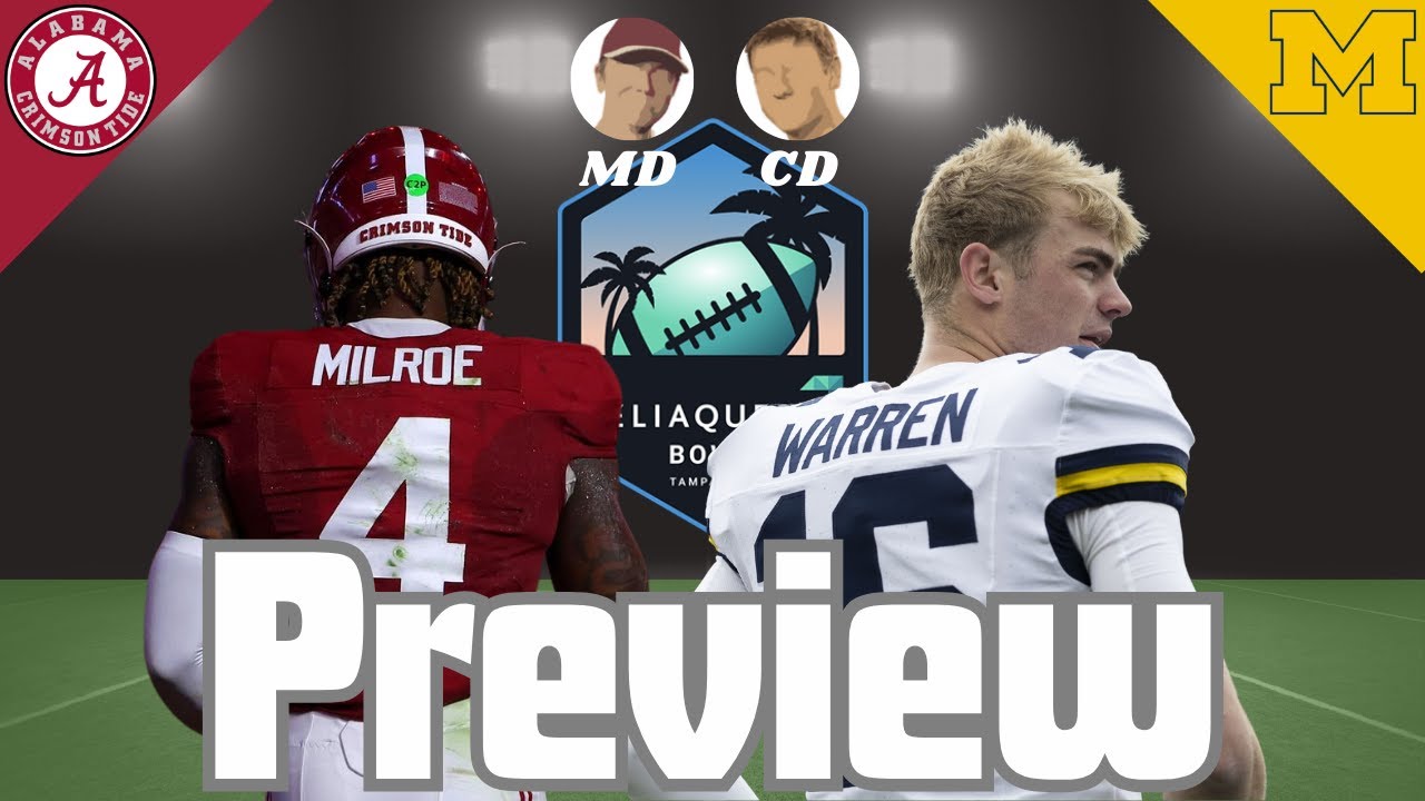 Alabama vs Michigan Preview + Predictions | ReliaQuest Bowl - YouTube