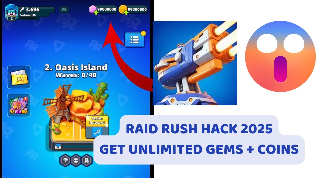 Raid Rush Tower Defense MOD - Get Unlimited Free Gems & Coins ON IOS ...