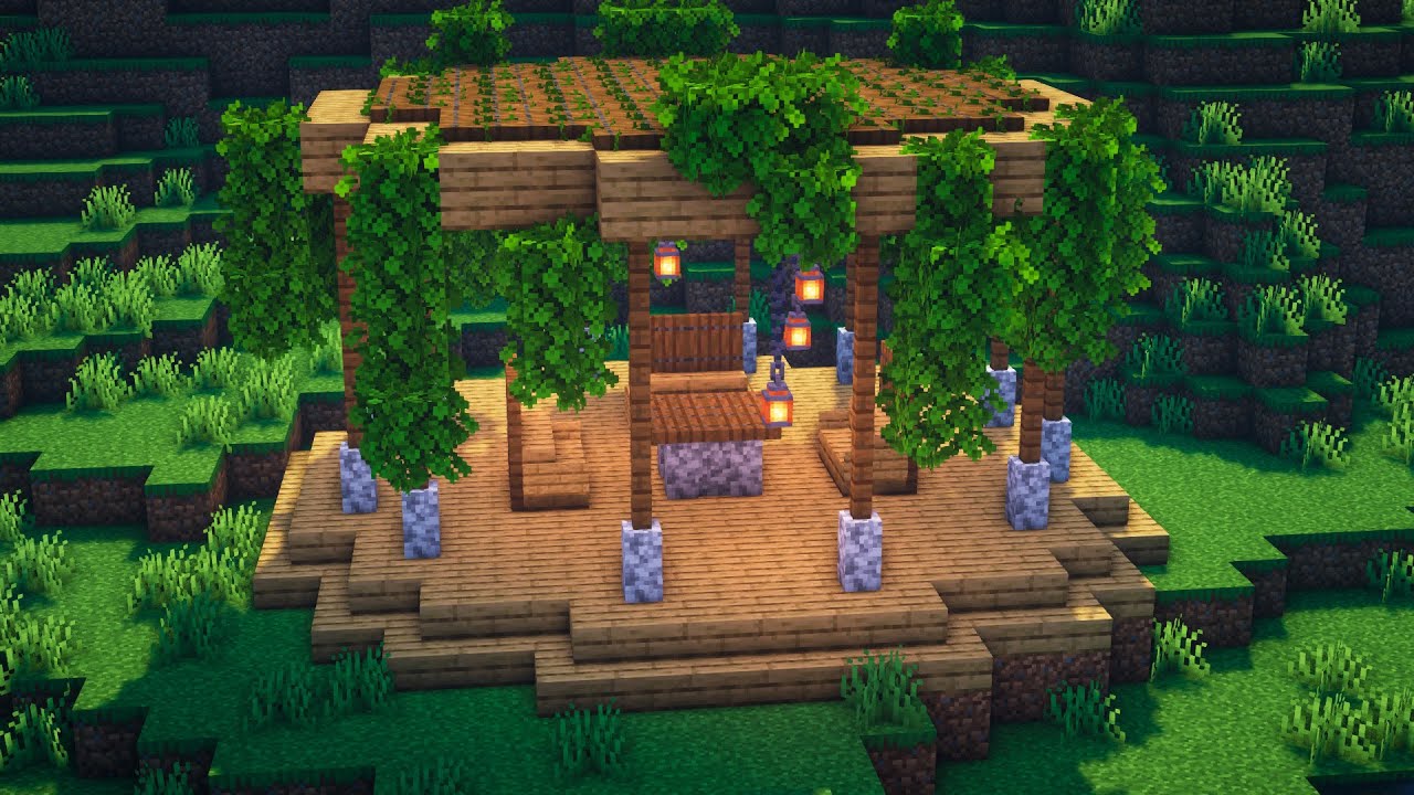 How to Build a Very Nice Decorative Leisure Gazebo in Minecraft ...