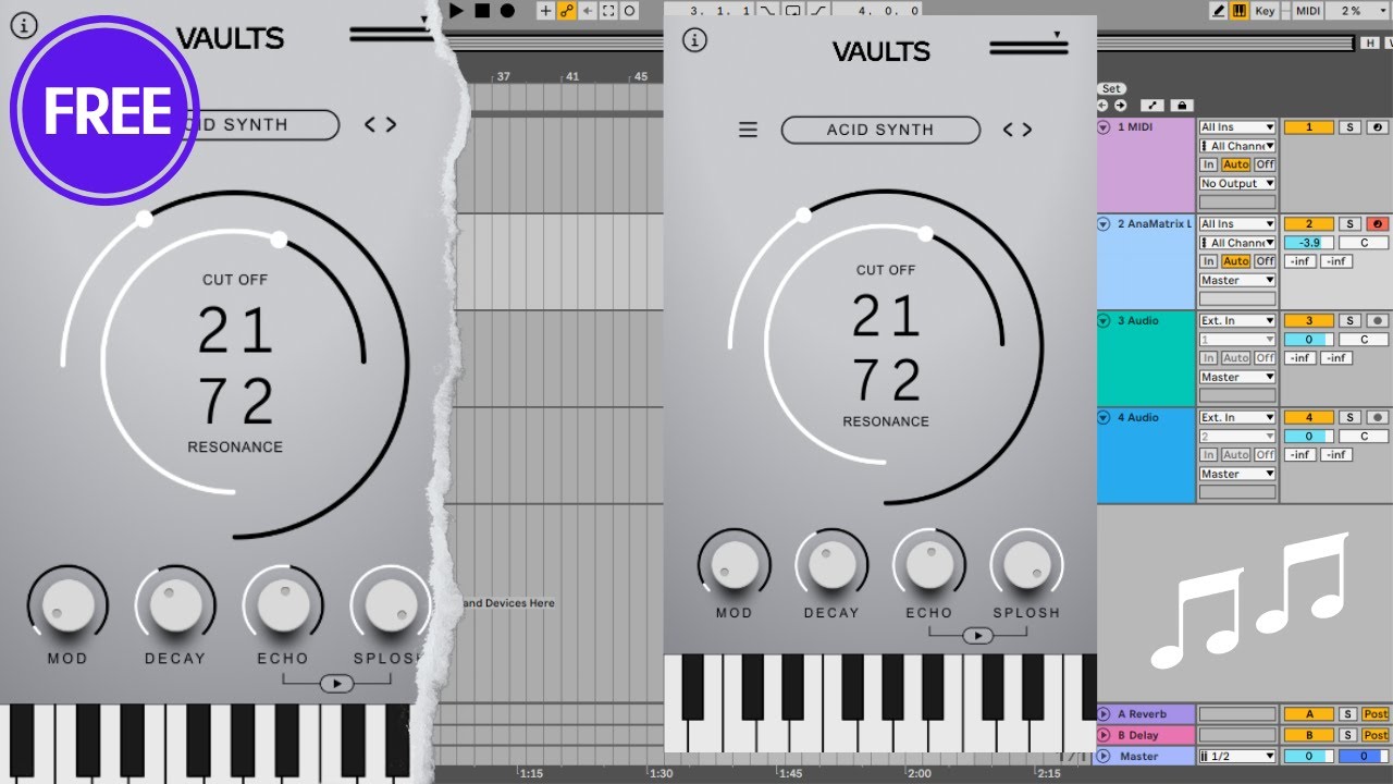 New Free VST Vaults Acid Synth by Crow Hill - YouTube