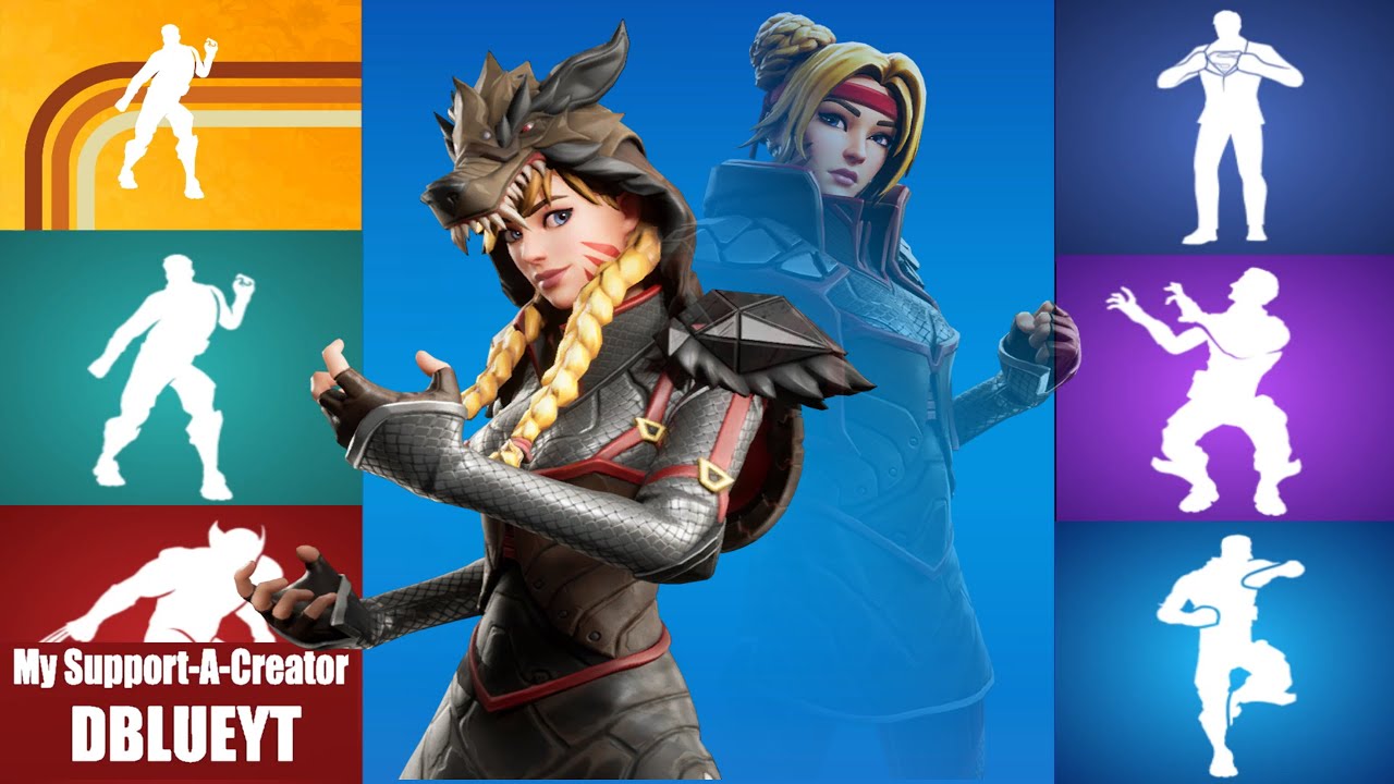 Grim Fable Performs All Emotes & Dances in Fortnite - YouTube