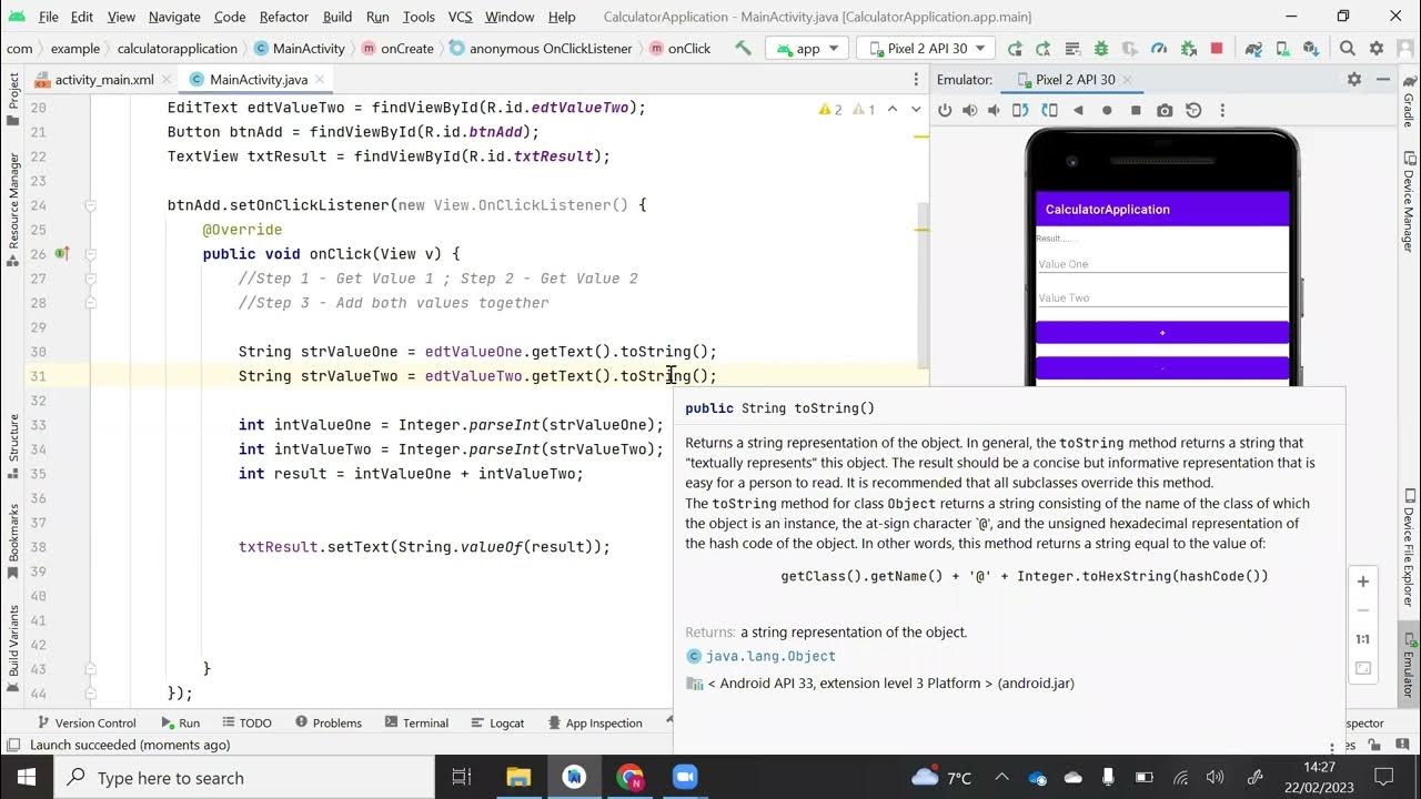 Java Calculator Application Part 3 Emulator - YouTube
