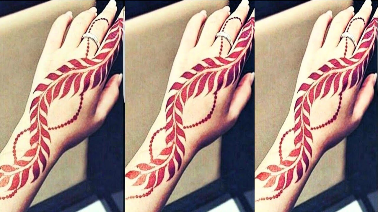 Easy&Beautiful Leafy Mehndi design 2022|Trendy Leafy Mehndi design|Bold ...