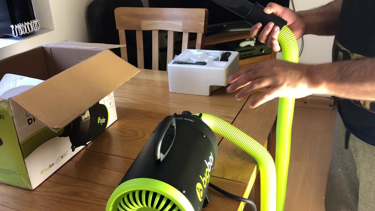 BigBoi Mini BloweR Motorcycle Dryer test - YouTube