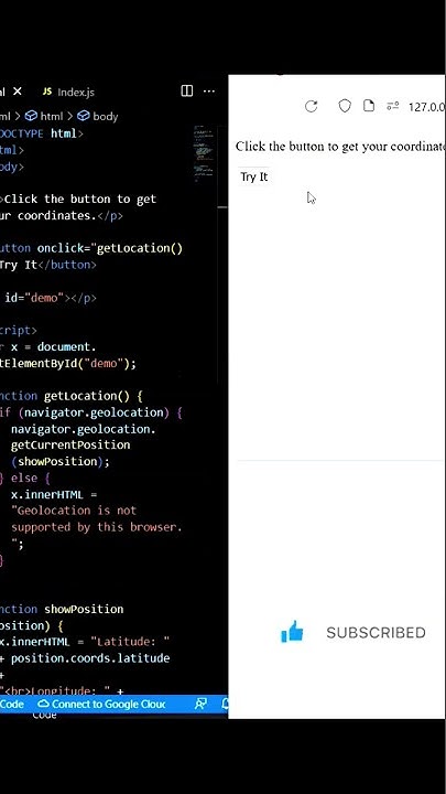 Geolocation API- Amazing html/css - html #shorts #shortsvideo #css #love # html #subcsribe - YouTube