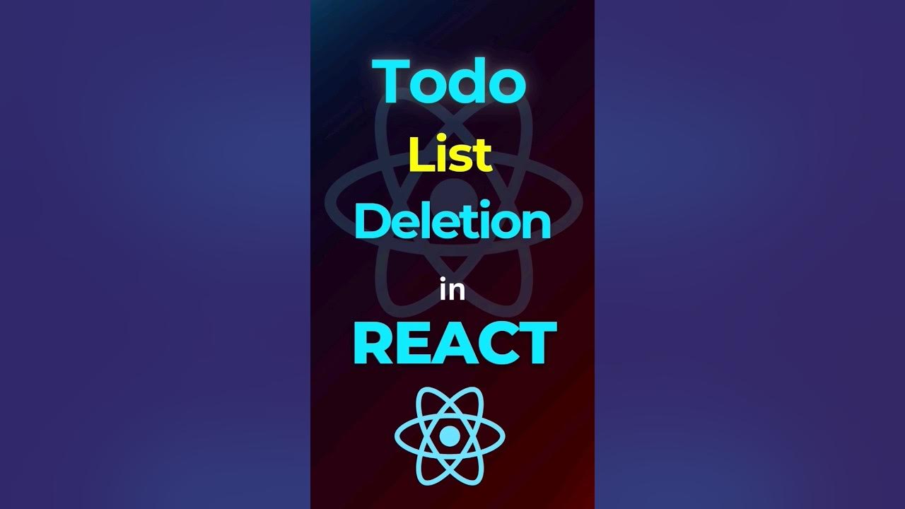 Delete Functionality In React To Do List App Reactjs Reactjstutorial Webdevelopment Coding