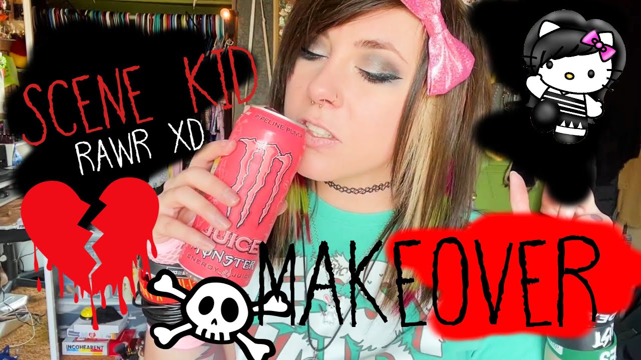 I Give Myself A Emo/Scene Makeover - YouTube