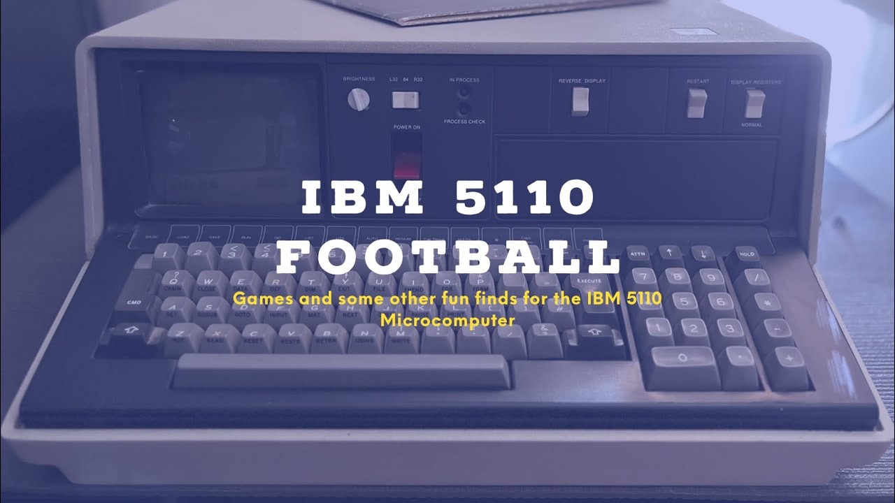 IBM 5110 Game: Football (BASIC) - YouTube