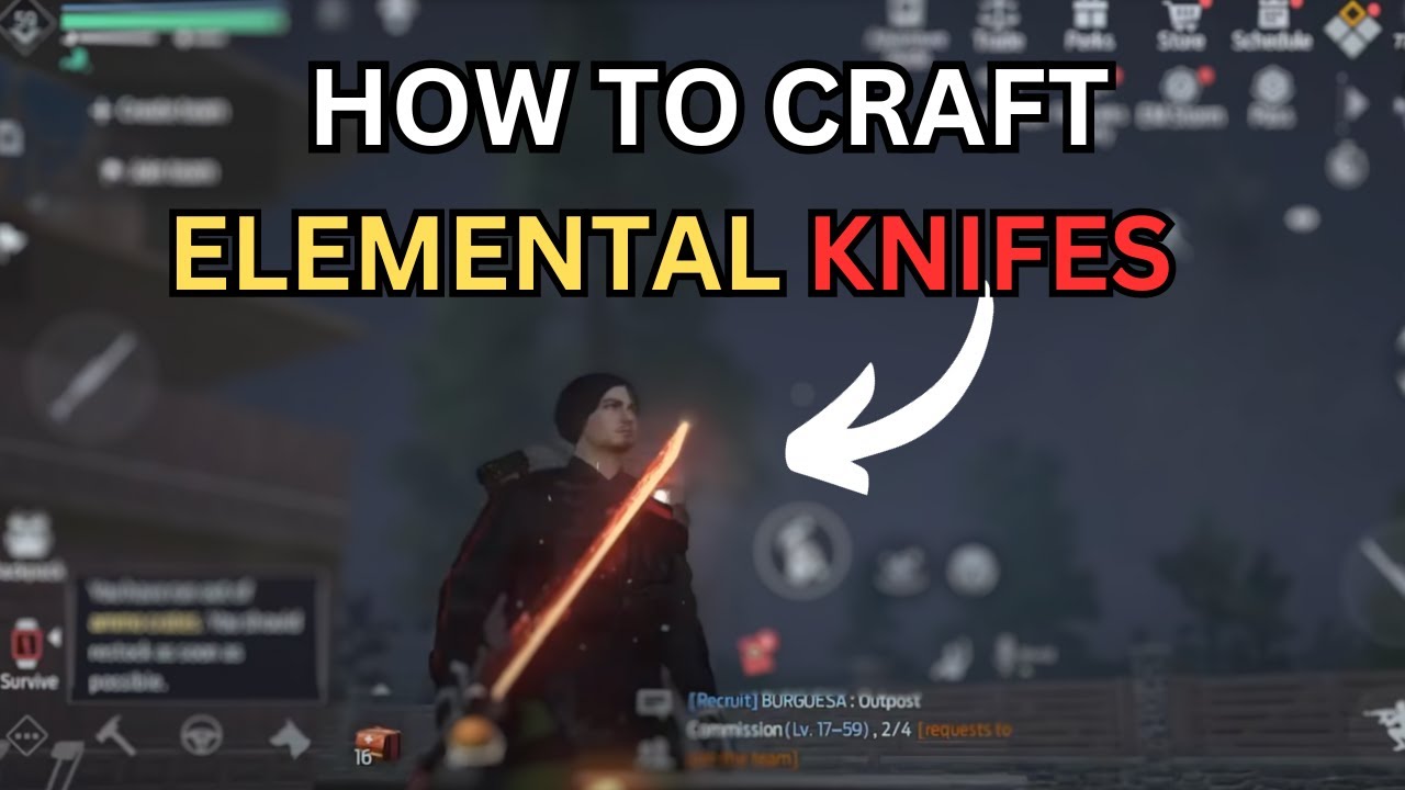 Undawn|HOW TO CRAFT ALL ELEMENTAL KNIFES - YouTube