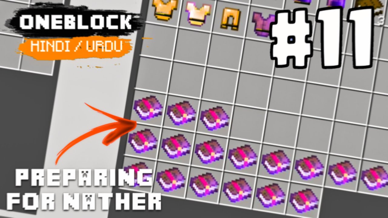 Minecraft Skyblock: Preparing For Nether Minecraft Skyblock: Minecraft ...