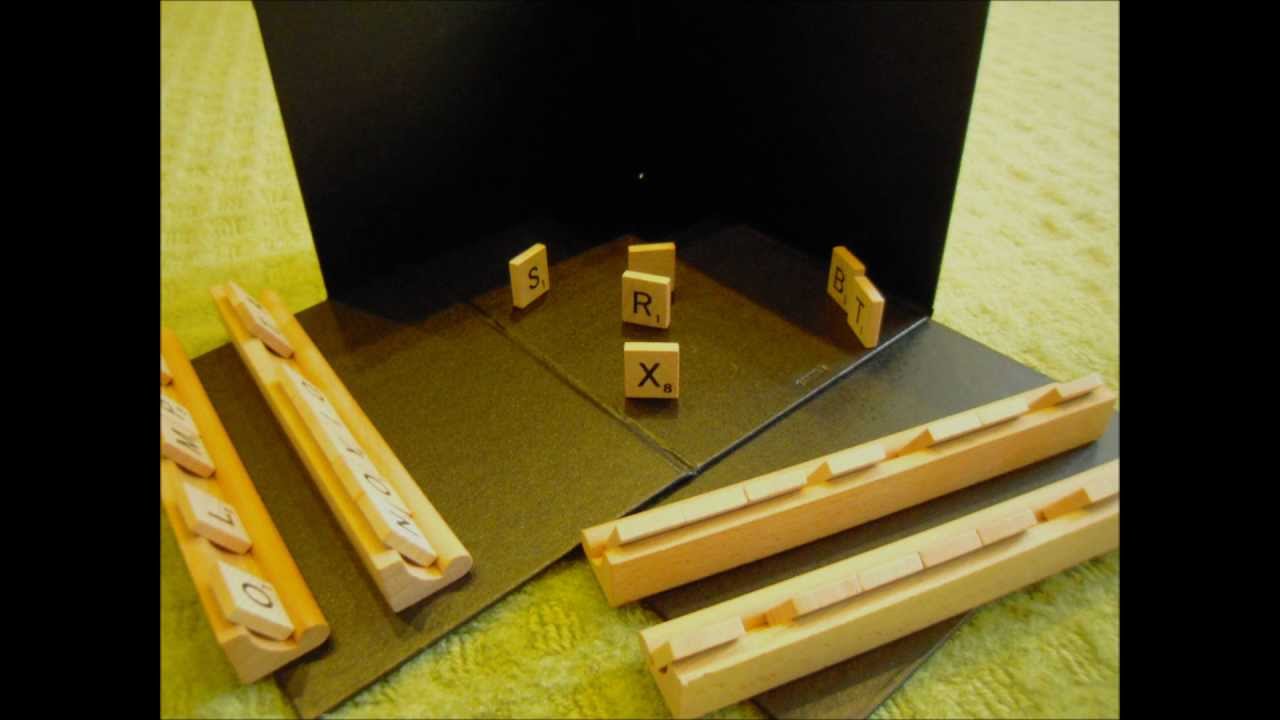 A Scrabble Game Setup Like A Stage With Seats, Performers and an ...