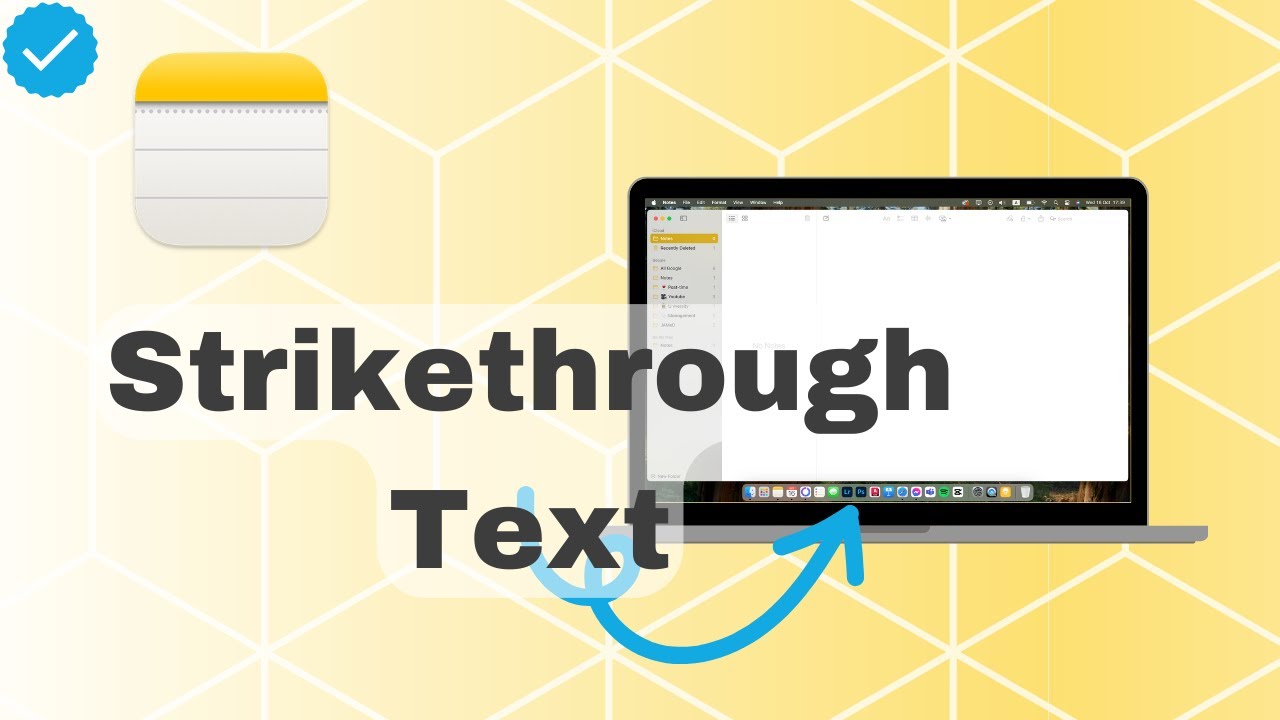 How To Write Strikethrough Text On Notes? - YouTube