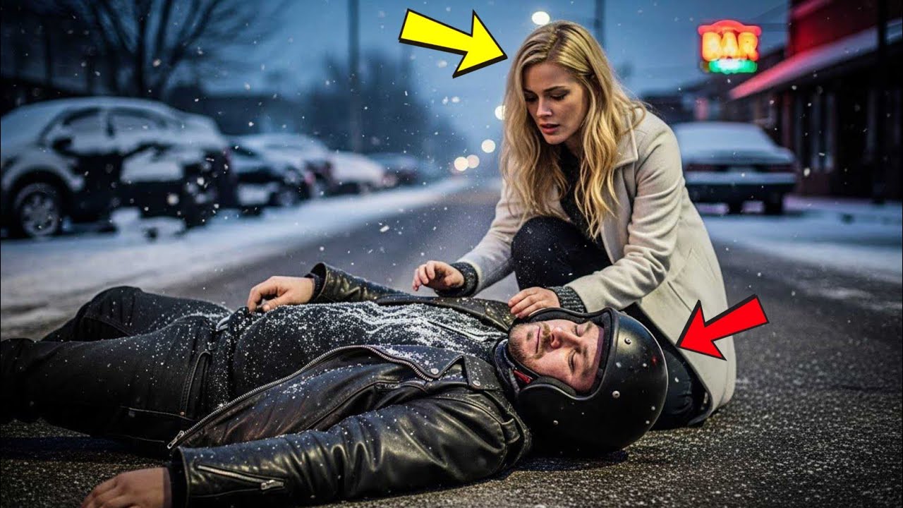 Young Woman Found Freezing Biker on the Ground, What Happened Next is ...