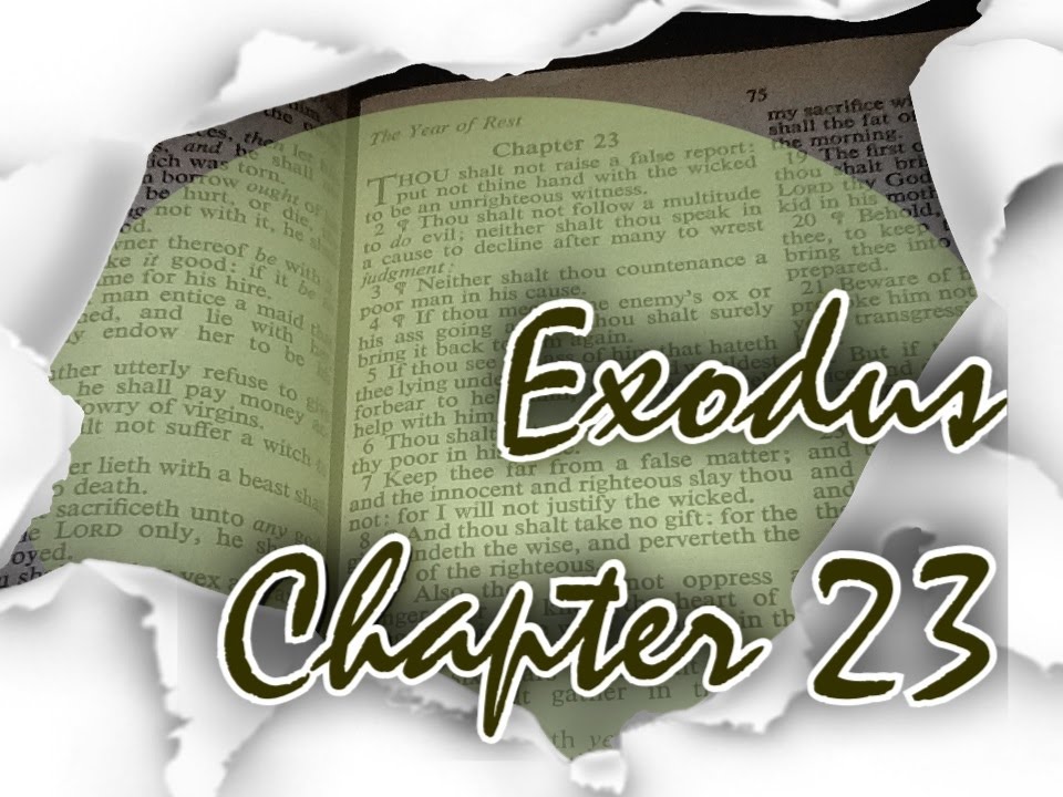Exodus Chapter 23 - YouTube