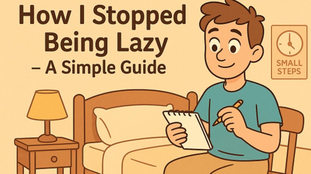 How I Stopped Being Lazy – A Simple Guide | Easy English Listening ...
