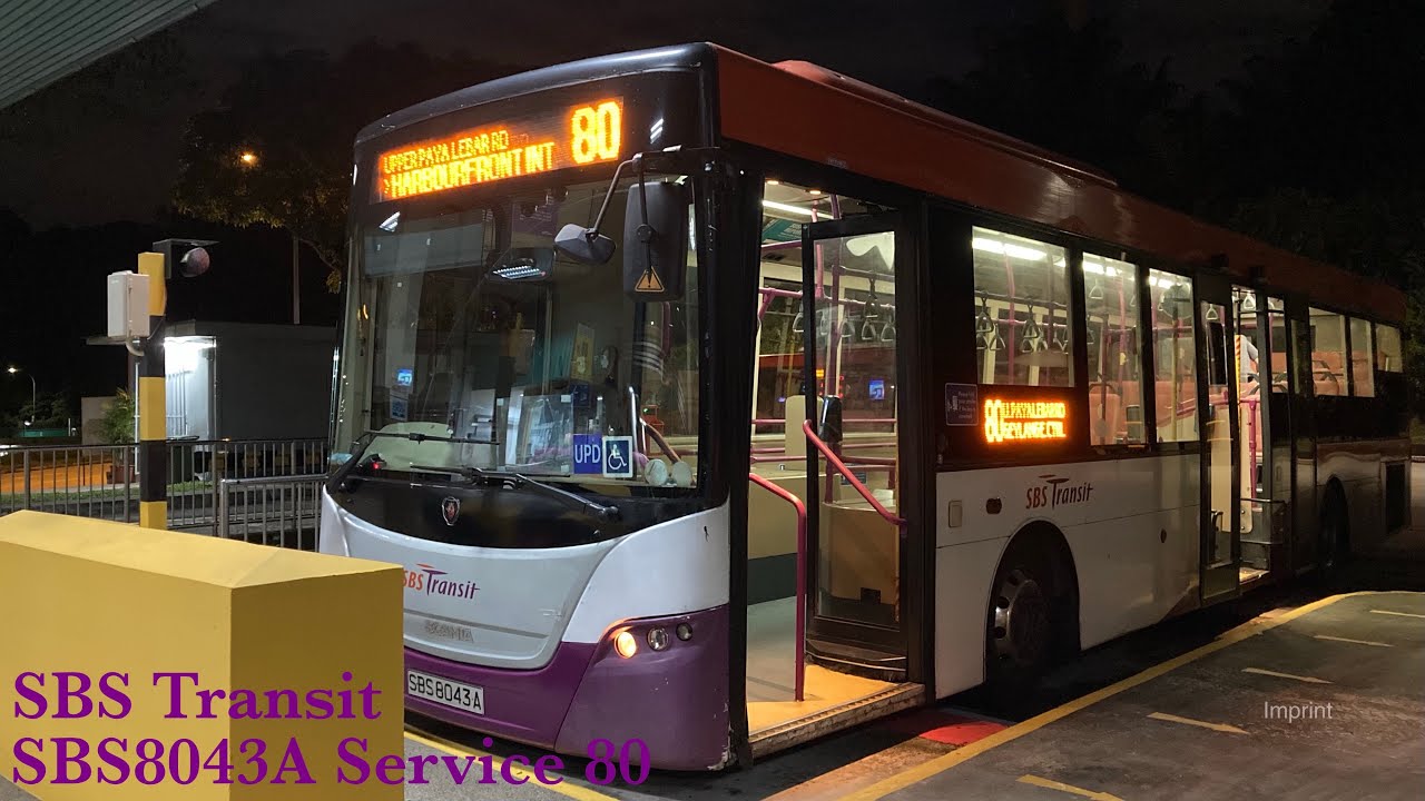 SBS Transit - SBS8043A on Service 80 [Sengkang Int → HarbourFront Int ...