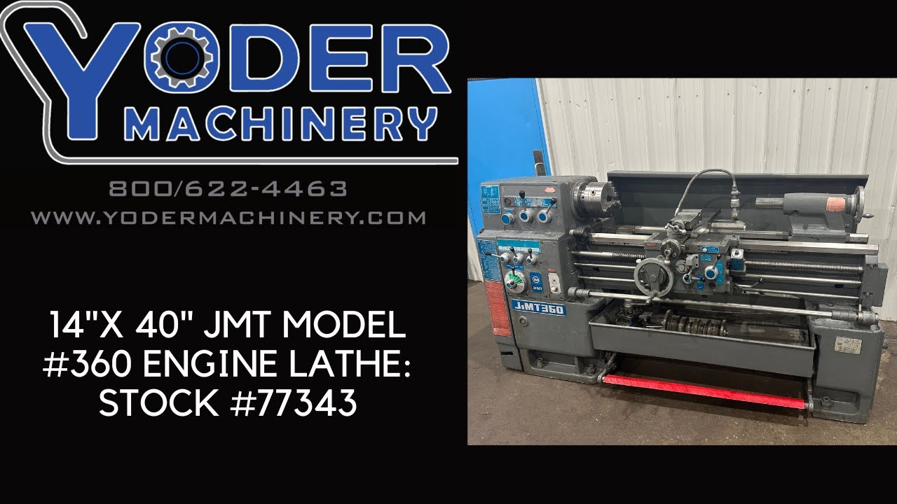 14"X 40" JMT MODEL #360 ENGINE LATHE: STOCK #77343 - YouTube
