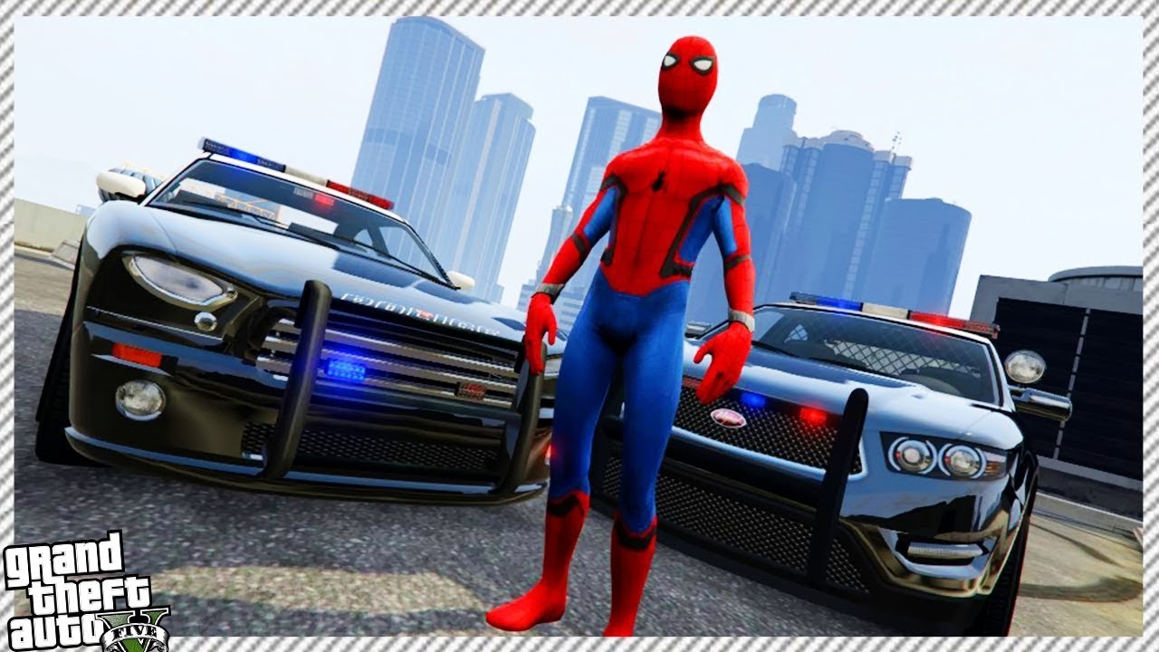 Spider-Man Becomes Police Officer!! (GTA 5 LSPDFR VS SPIDERMAN GAMEPLAY ...