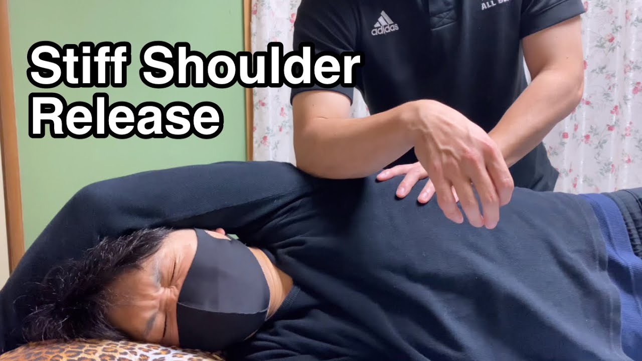 Myofascial release for posterior shoulder - YouTube
