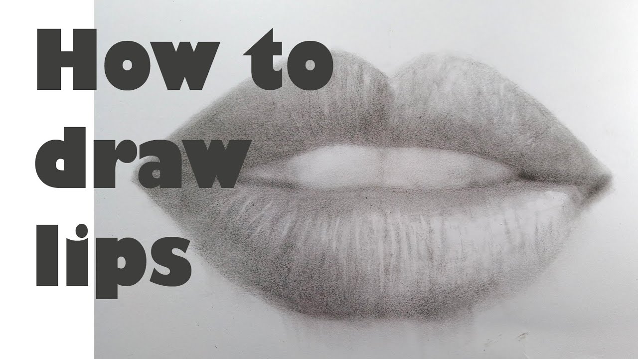 How to draw lips using graphite pencil#drawingvideo#drawinglips#lips ...