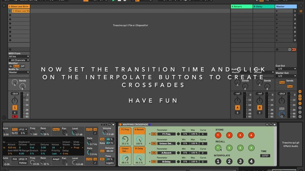 MIDI Mapping with Crossfade - Ableton Live - YouTube