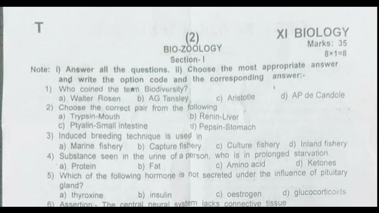 11th Biology First Revision Question Paper English Medium 2023 11th-biology-first-revision-question-paper-english-medium-2023