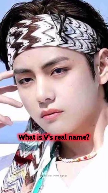 What is V's real name?🤔 #youtubeshorts #shortsvideo #shortsfeed # ...