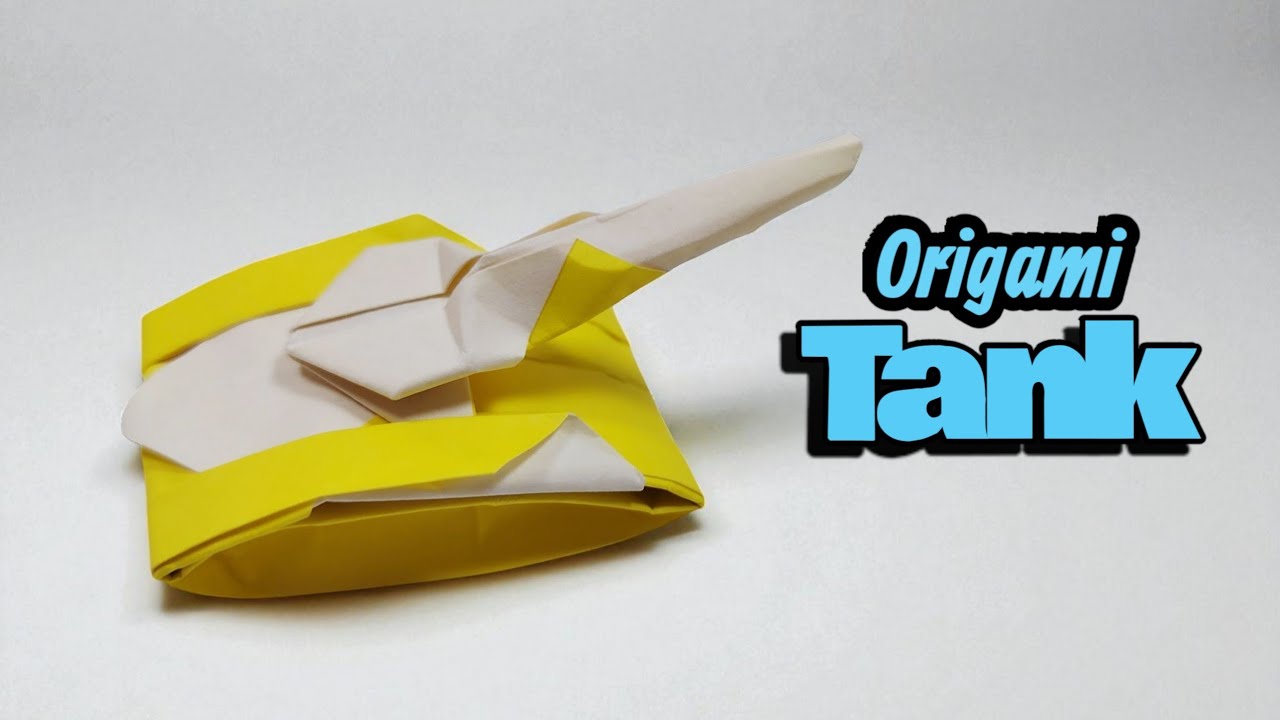 EASY ORIGAMI TANK! / How to make an Easy Origami Tank 🔥⭐️⭐️ - YouTube