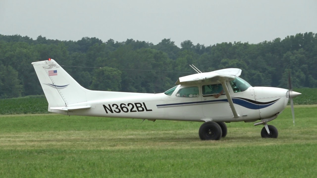 Cessna 172 Big Tires, N362BL departing Geneseo 071418 - YouTube