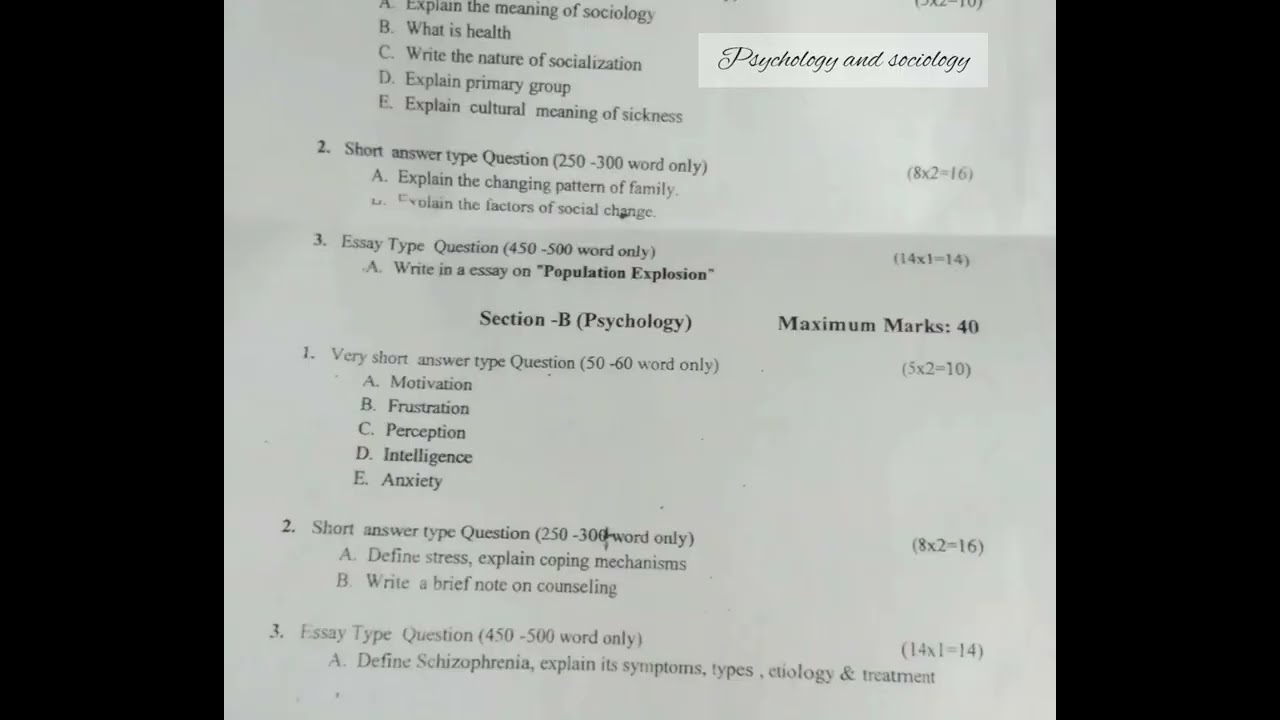 Bpt 1st Year Question Paper Mpmsu Youtube