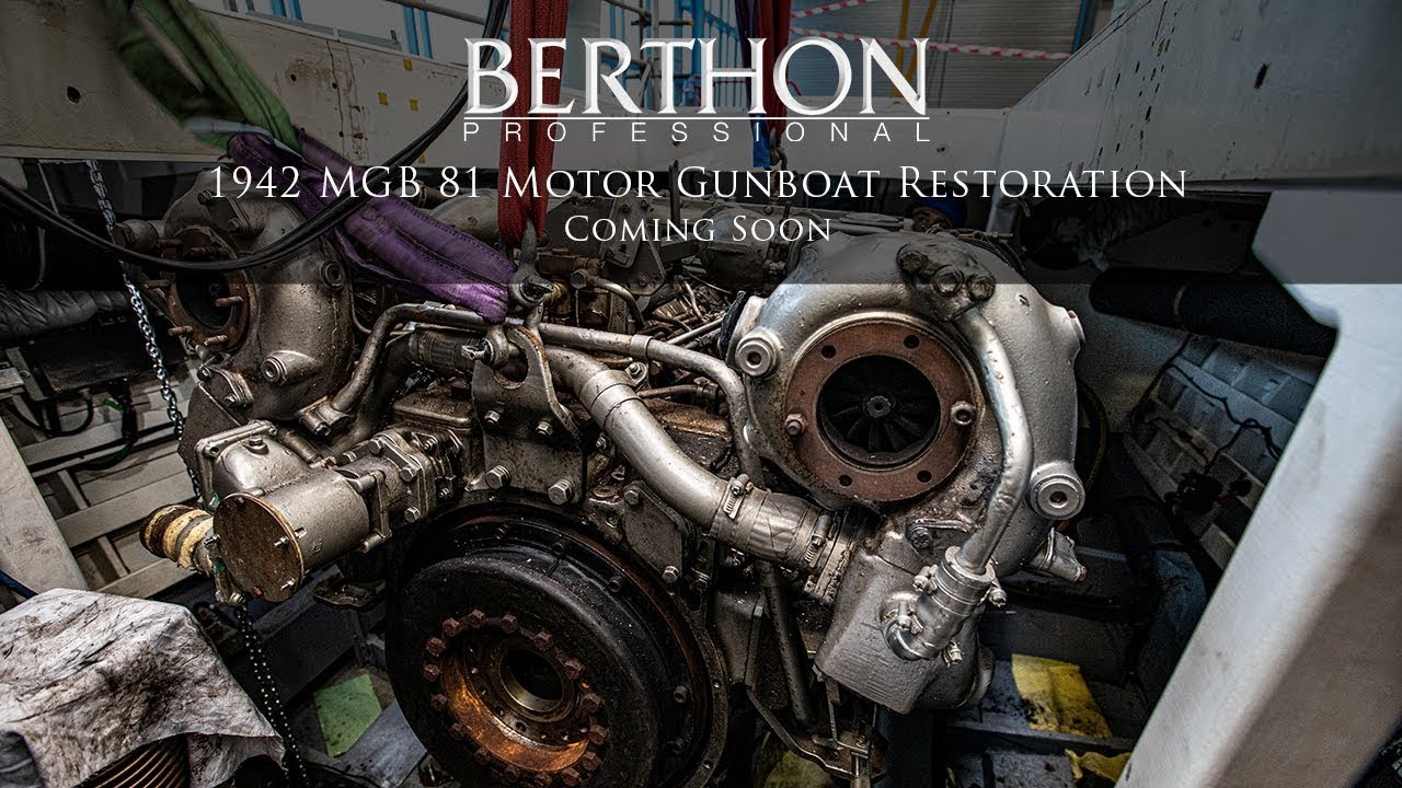 WW2 MGB 81 Motor Gun Boat Restoration - Engine Removal Teaser - YouTube