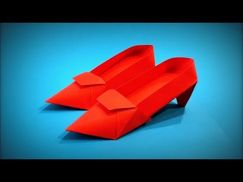 Origami Shoes | How to Make a Paper Heel Shoes DIY - Easy Origami ART