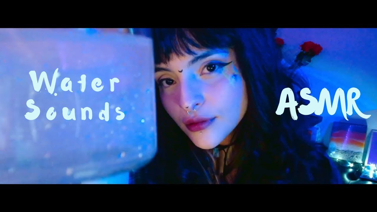 ASMR Echoed Water Sounds Visuals and Whispers♥ - YouTube
