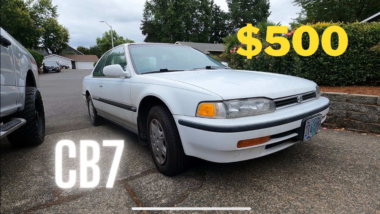 $500 CB7 [1992 HONDA ACCORD LX COUPE] - YouTube