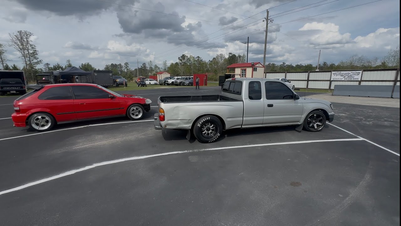 K swap hatch and 2jz taco ma hits the drag strip for the first time ...