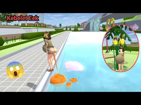 Karin Hamil?!! Kebelet Eek di Kolam Jembatan || Sakura School Simulator
