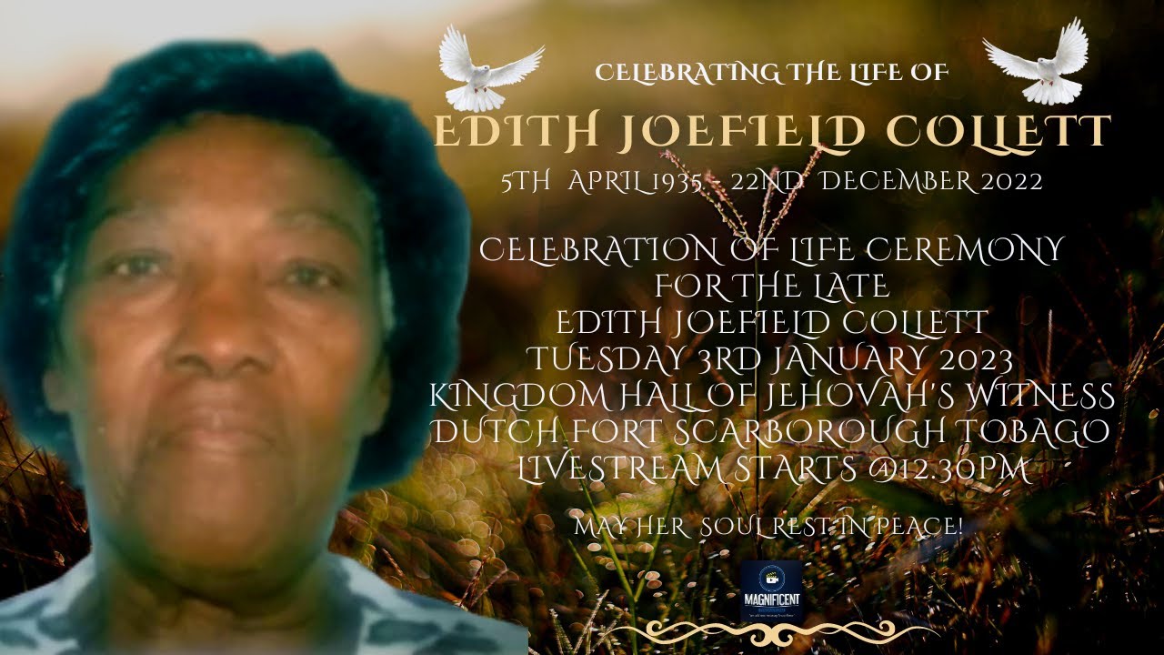Celebrating the life of Edith Joefield Collett - YouTube