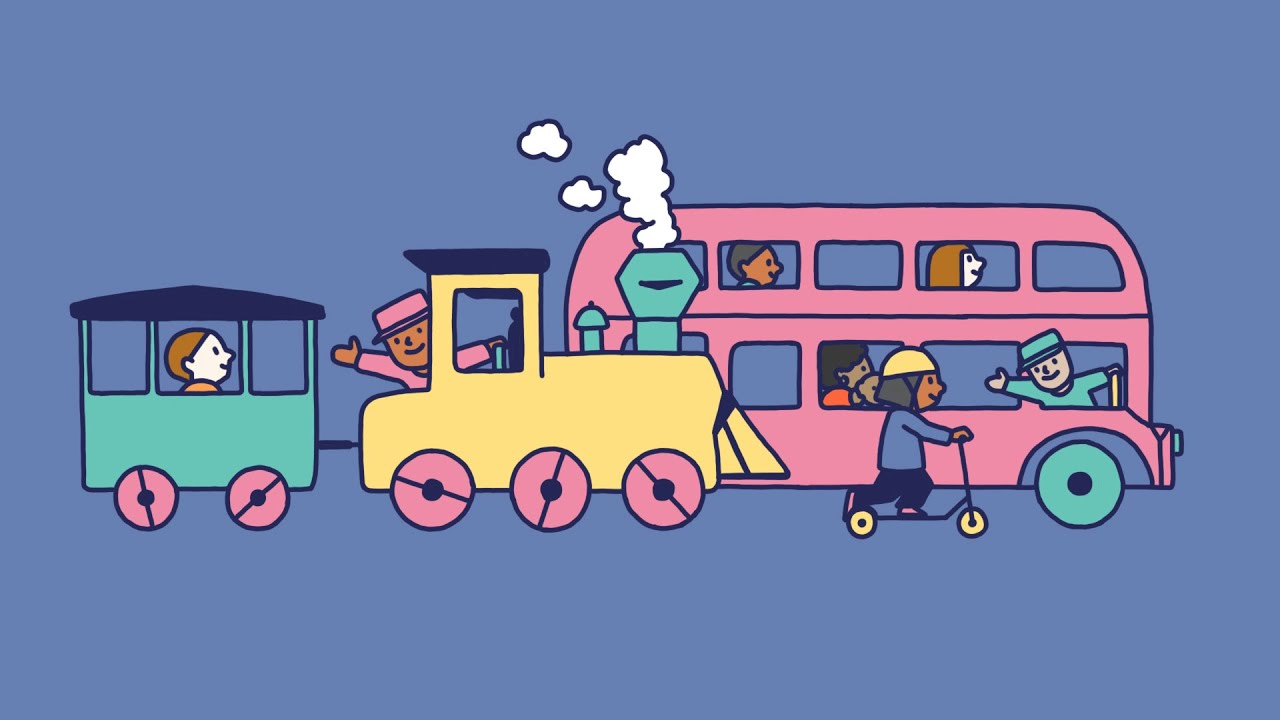 Get on the train! - London Rhymes 🚂 Nursery Rhymes #TunesForTots Music ...