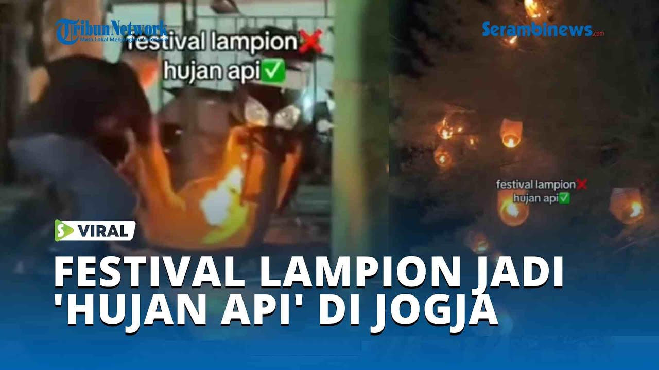 Detik detik Festival Lampion Jadi 'Hujan Api' di Pantai Gua Cemara ...