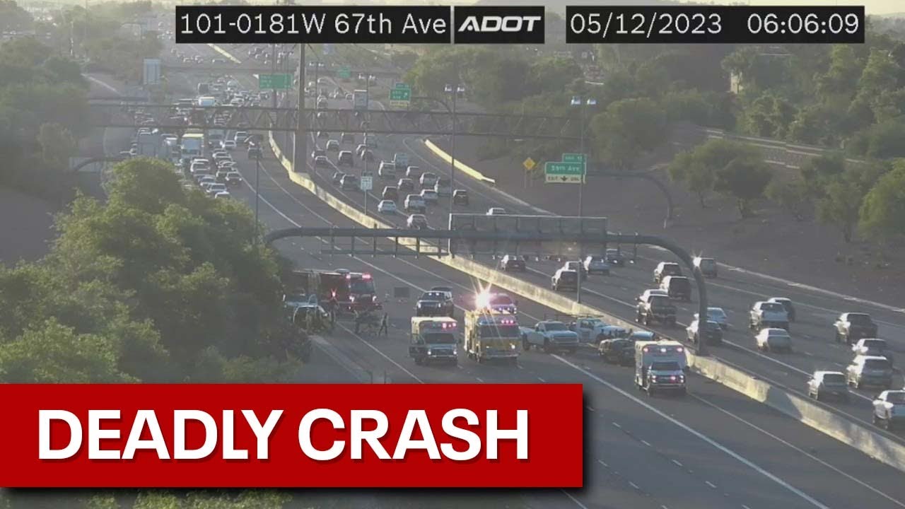 Deadly crash shuts down Loop 101 in Phoenix - YouTube