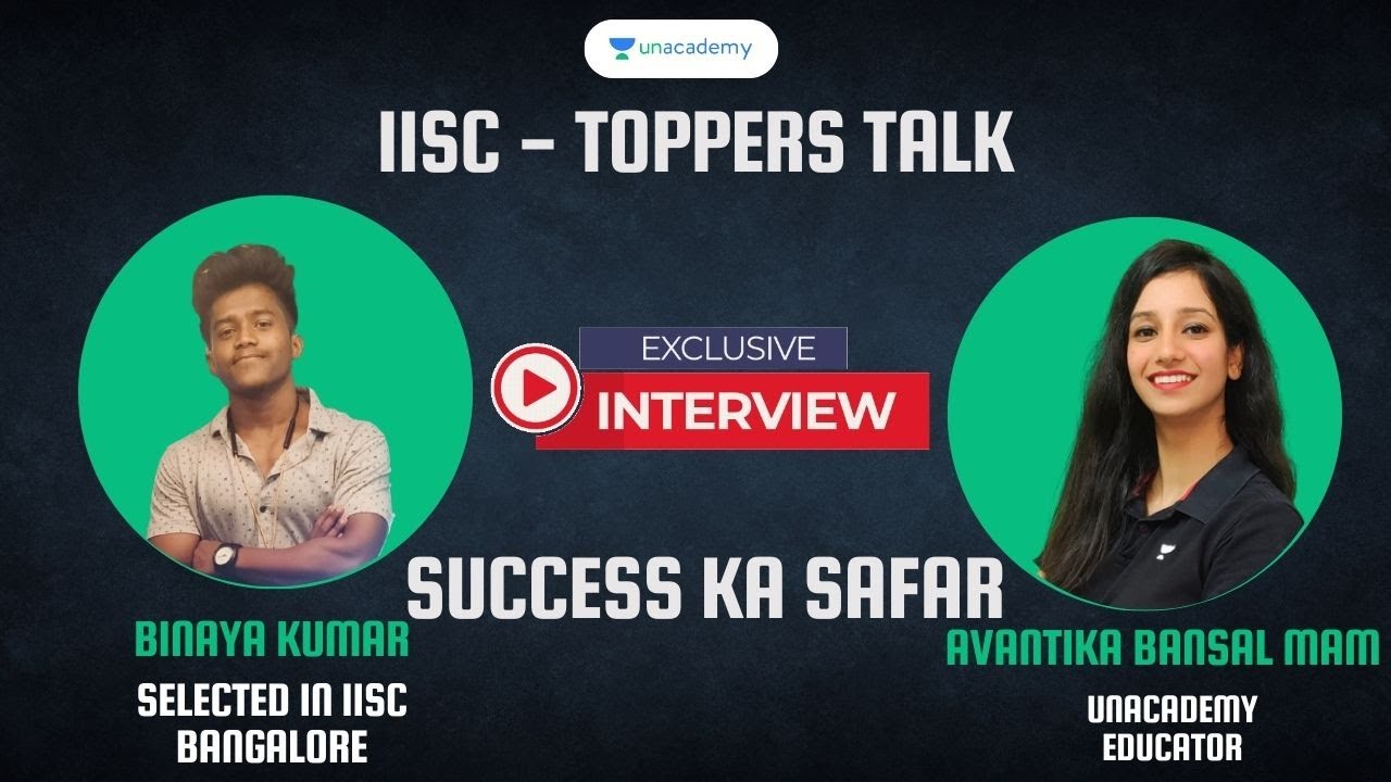 IISC Bangalore | Binaya Kumar in conversation with Avantika Bansal #iitjam #iiscbangalore # ...