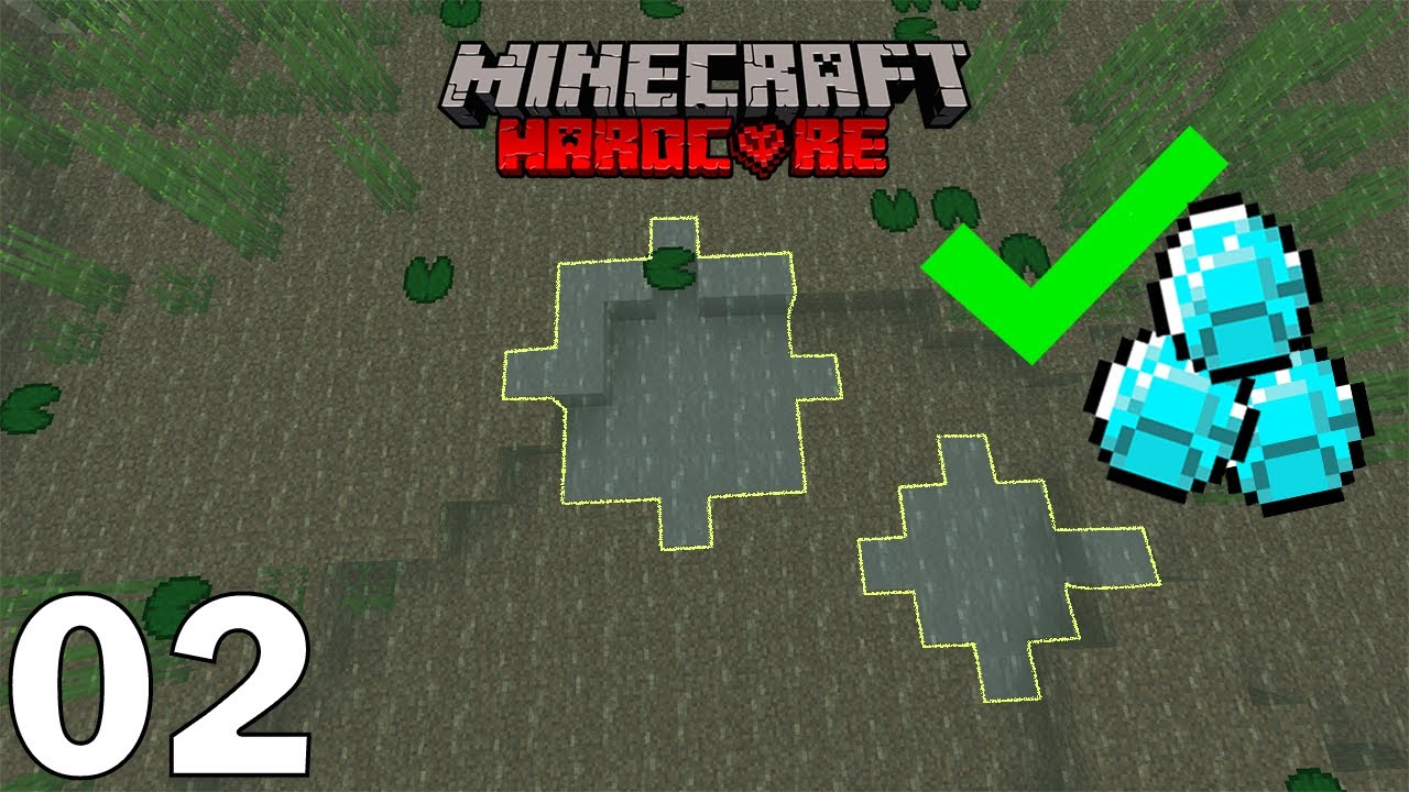 How to use the diamond swamp trick in 1.17! | Minecraft 1.17 Hardcore ...