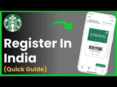 How To Register Starbucks Card In India !