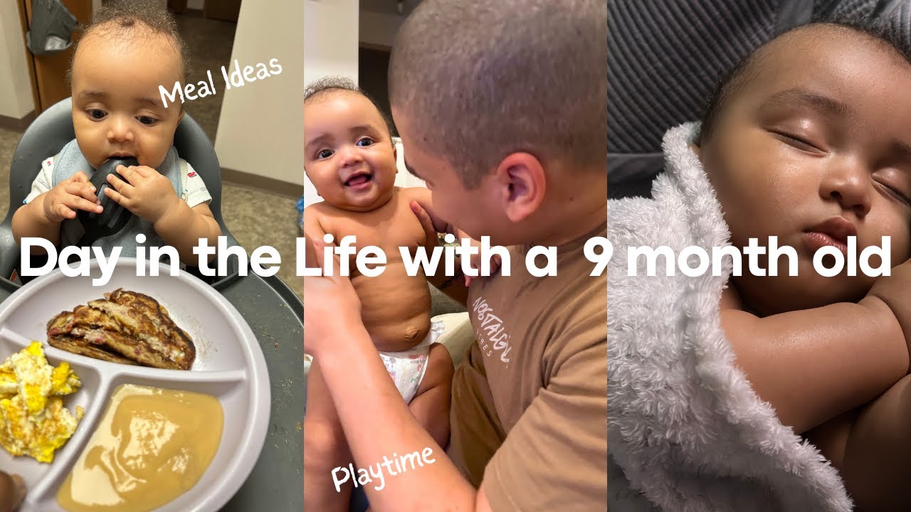 DAY IN THE LIFE WITH A 9 MONTH OLD BABY - YouTube