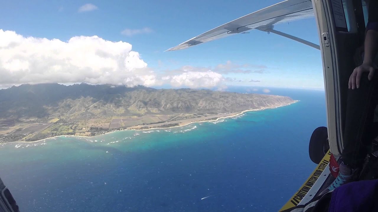 Skydive in Oahu, Hawaii - YouTube